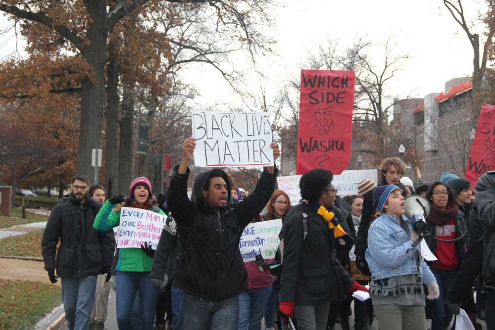 Students block streets to demand University statement on Ferguson ...